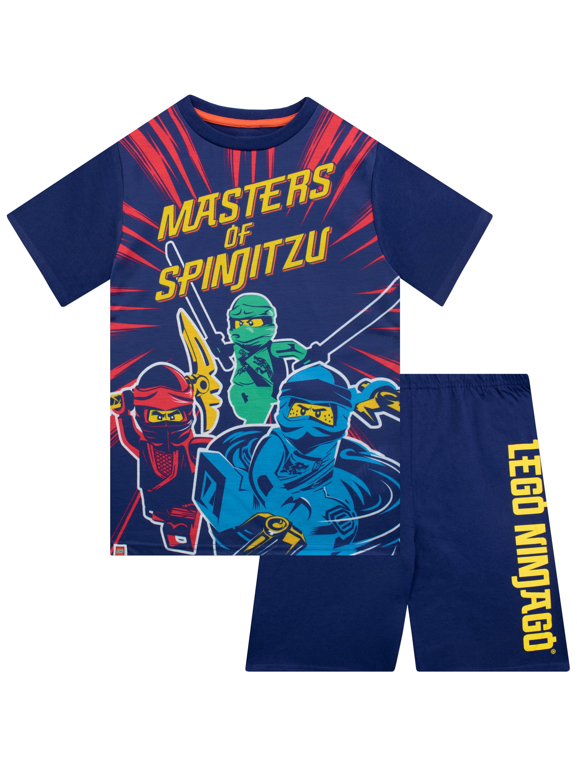 LEGO Ninjago Boys Short Pajamas Set, Kids Apparel, Blue Sizes 6-14 ...