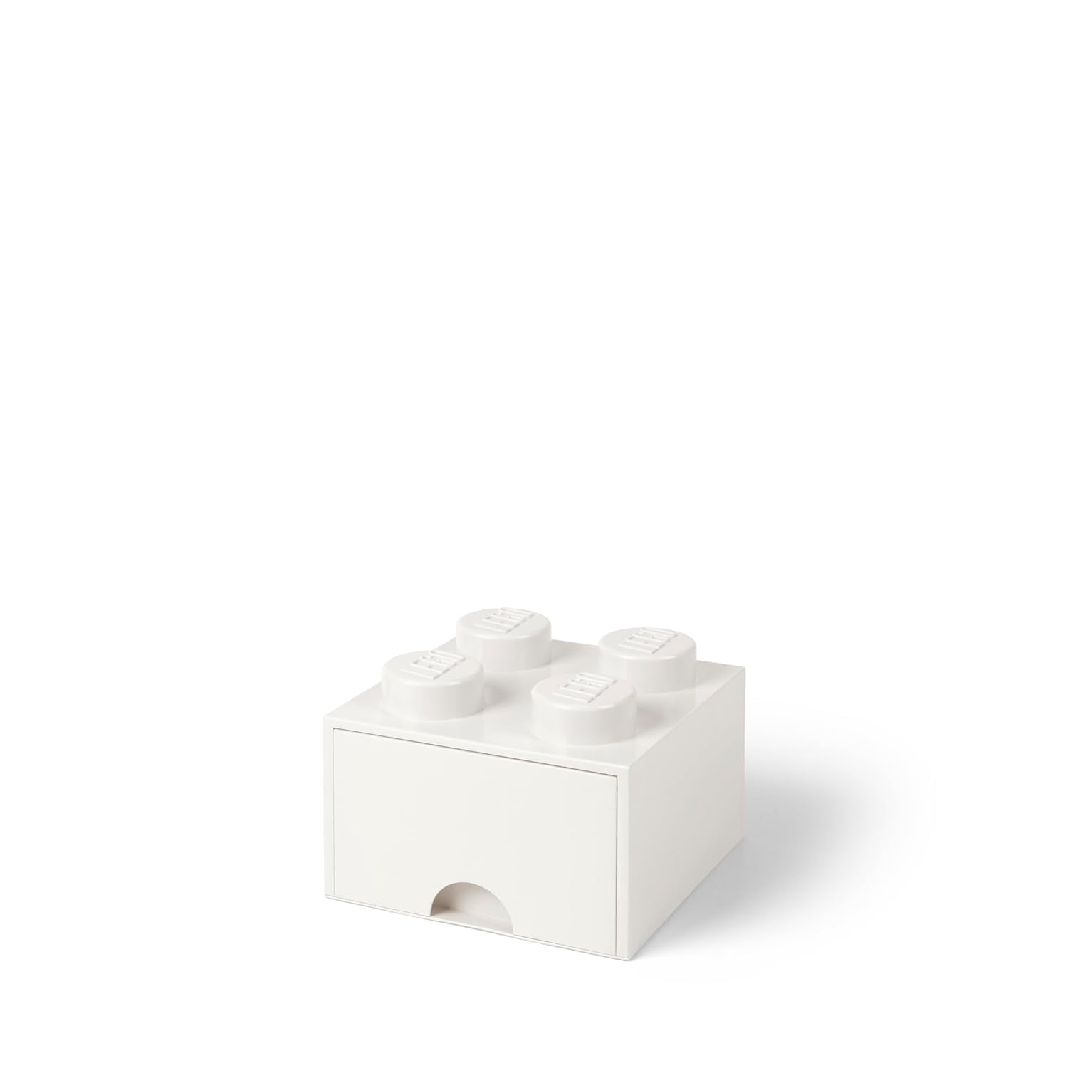 LEGO Brick Drawer, 4 Knobs, 1 Drawer, Stackable Storage Box, White ...