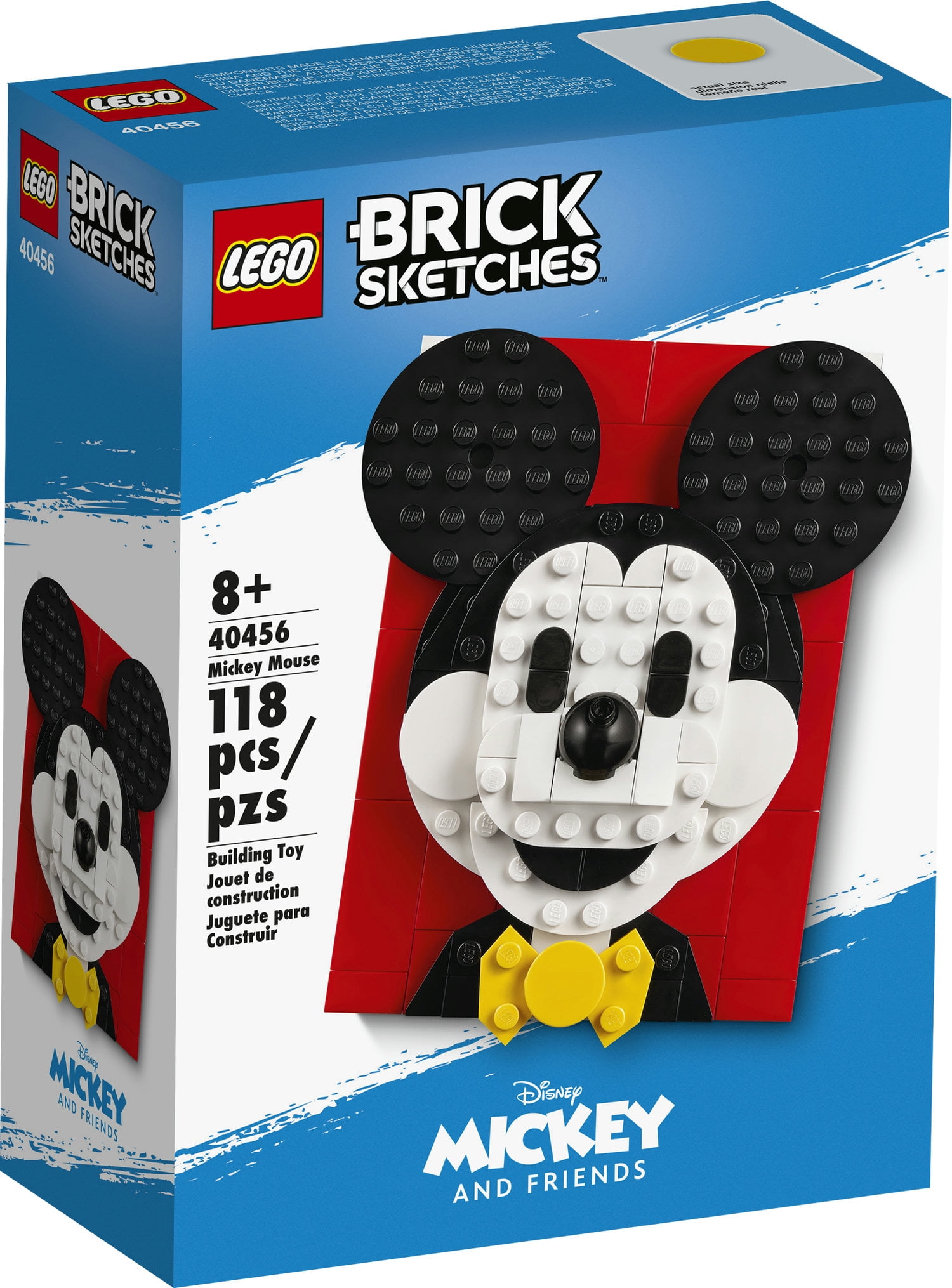 LEGO Brick Sketches Mickey Mouse 40456 - Walmart.com