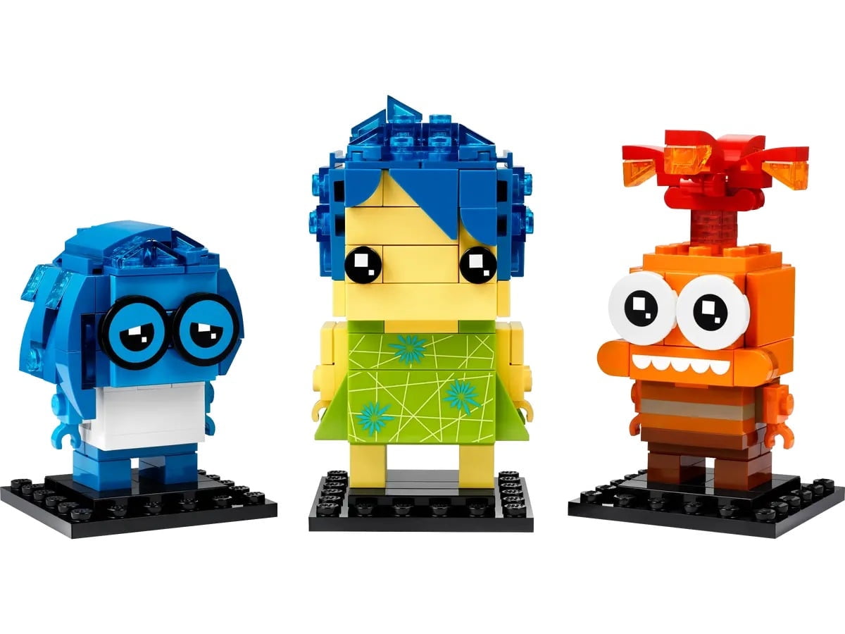 LEGO Brickheadz 40749 Sadness, Joy, Anxiety - Walmart.com