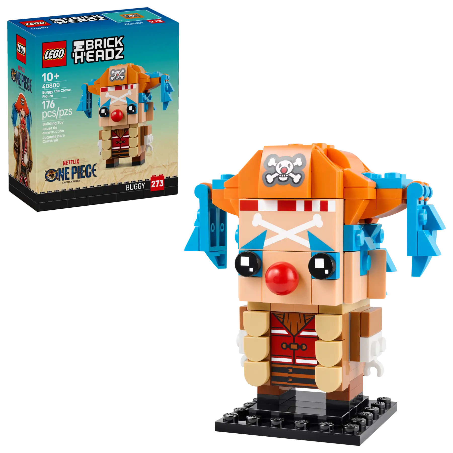 LEGO Brickheadz 40800 Buggy the Clown Figure 176pcs - Walmart.com