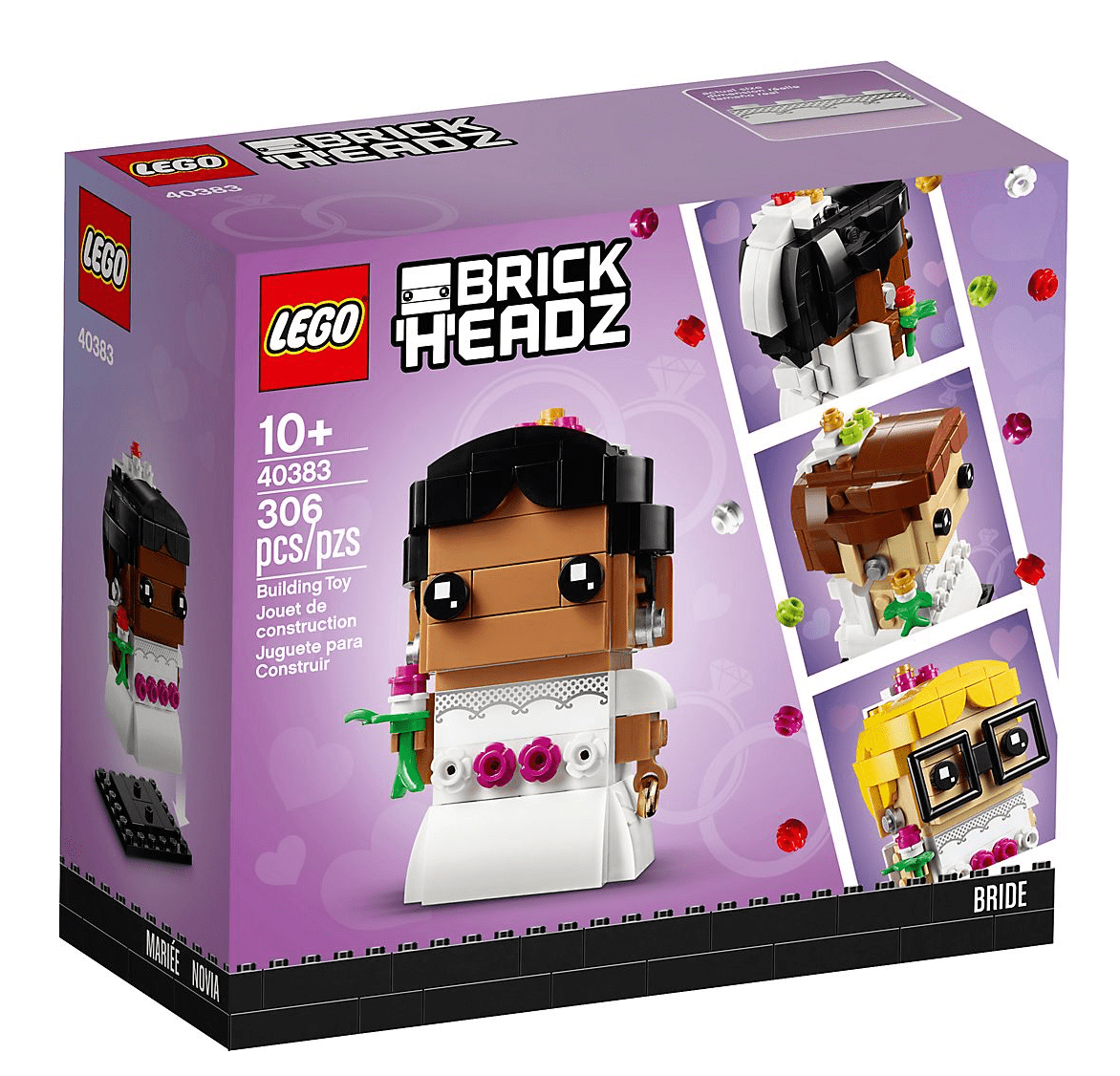 LEGO Brickheadz Collectible Customize Bride Set 40383 for Ages 10 ...