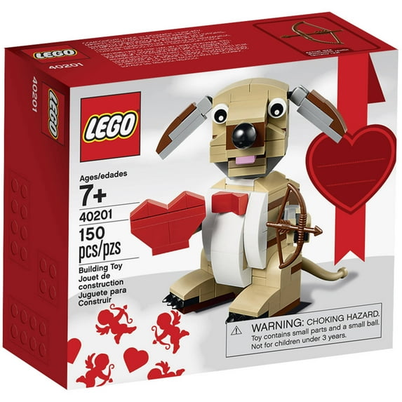 LEGO Bricks & More Adorable Valentines Cupid Dog 40201 Building Kit ...