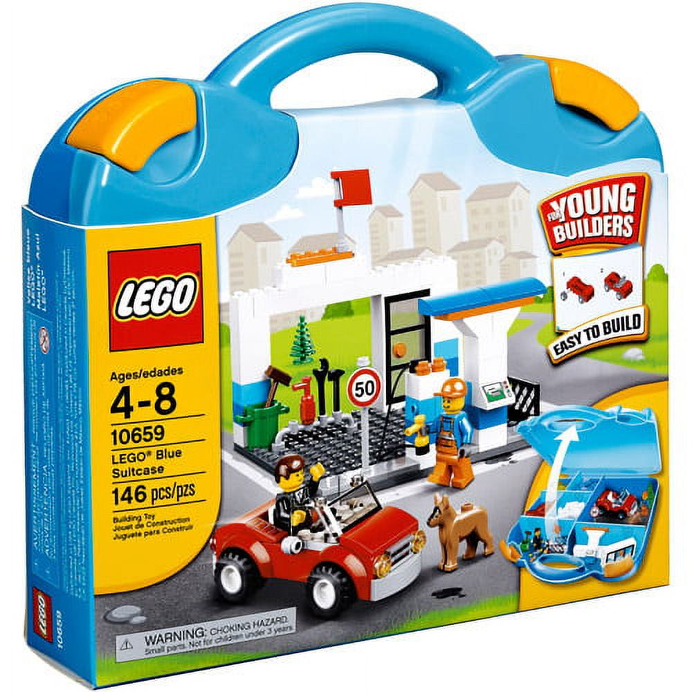 Young Builders Blue Suitcase Set LEGO 10659 - Walmart.com
