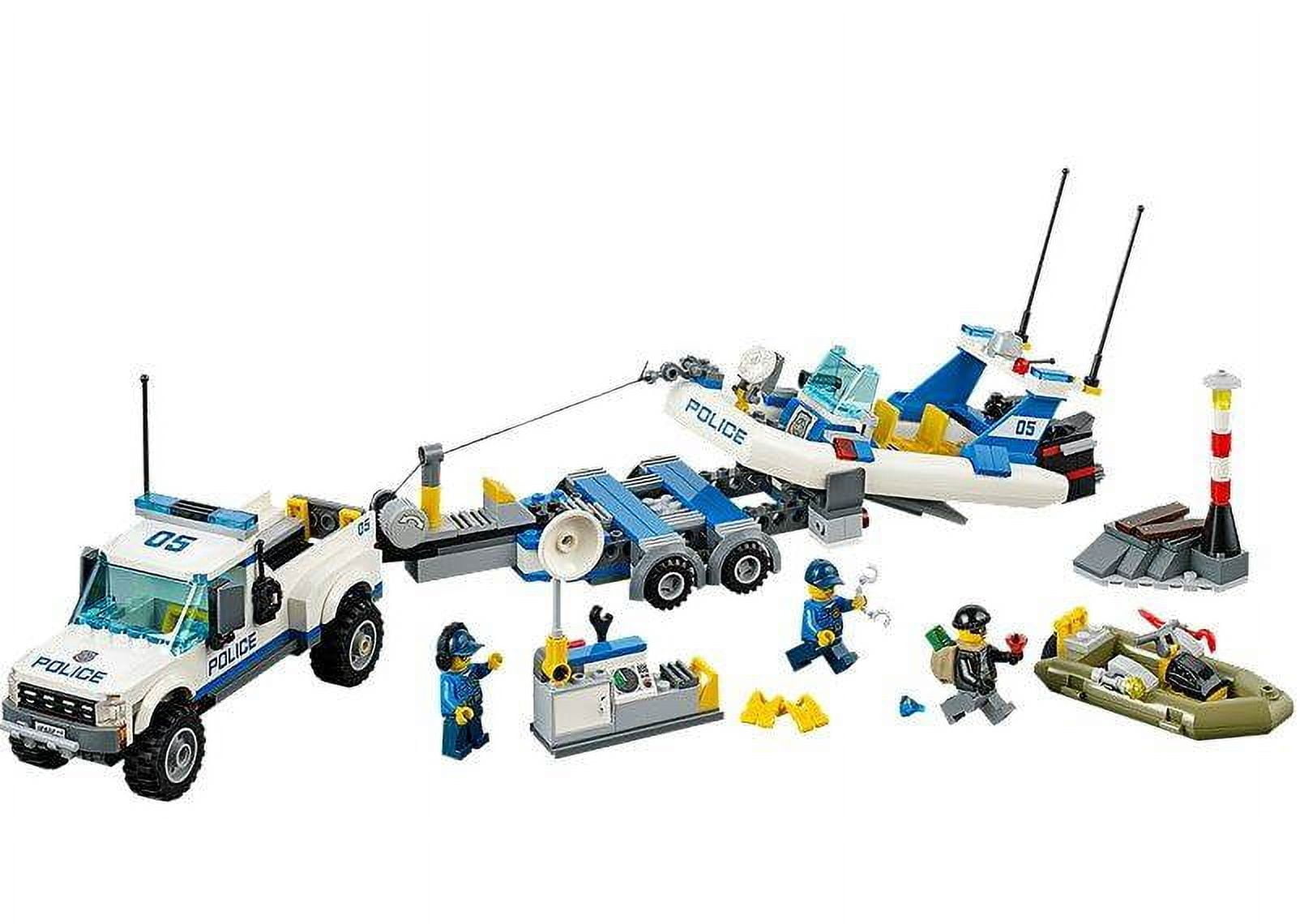 LEGO CITY Police Patrol w/ Two Floating Dinghys, Truck and Trailer ...