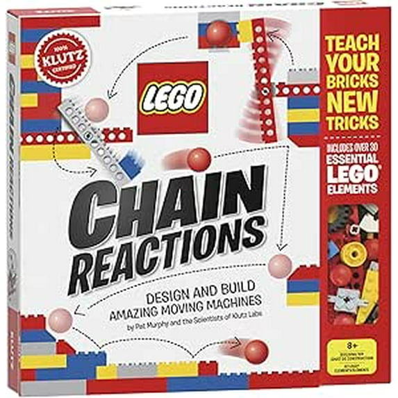 LEGO Chain Reactions (Klutz Science/STEM Activity Kit), 9" Length x 1. ...