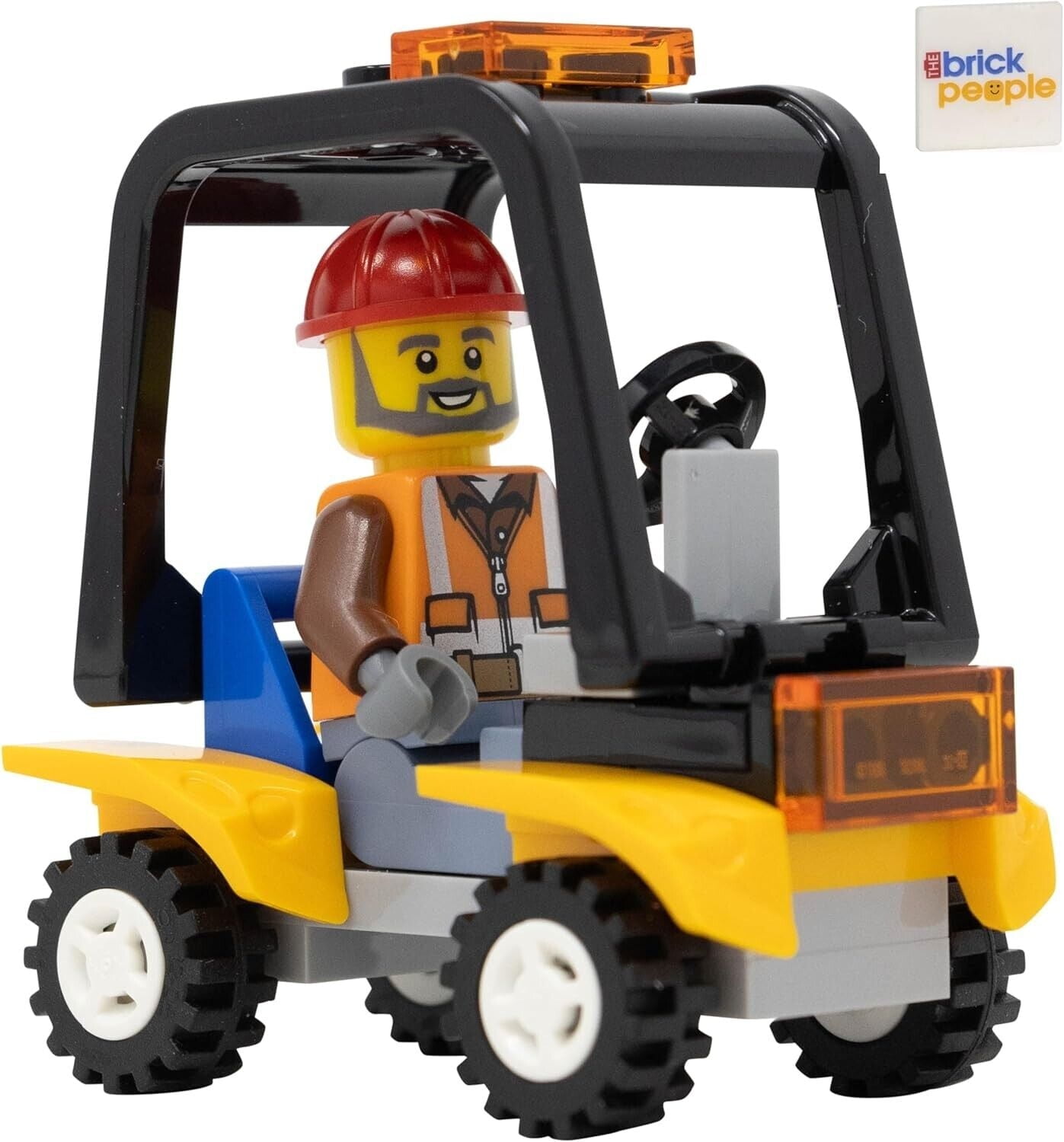 LEGO City: Airport Construction Worker Minifigure with Service Car ...