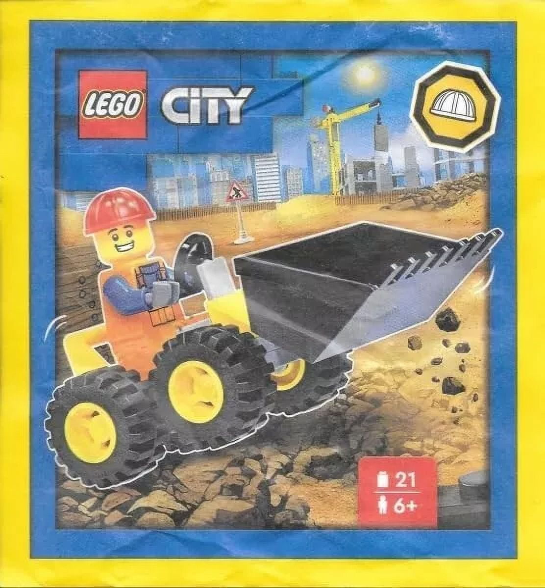 LEGO City: Construction Worker Minifigure with Bull Dozer - Walmart.com