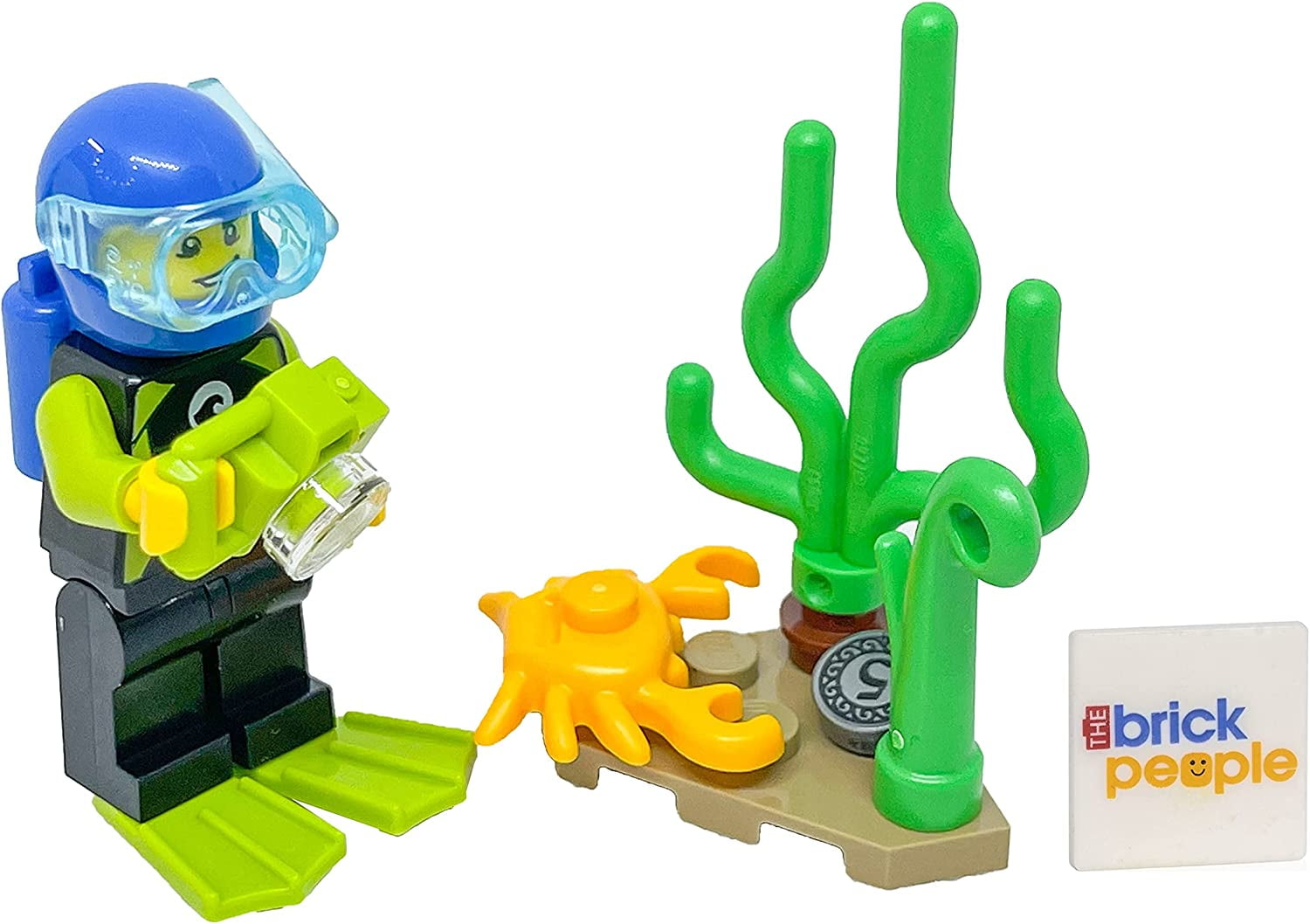 LEGO City Diver Minfig Interlocking Block Building Set - Walmart.com