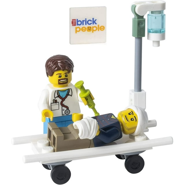 LEGO City Set: Medical Doctor and Patient with Stretcher Bed, IV and ...