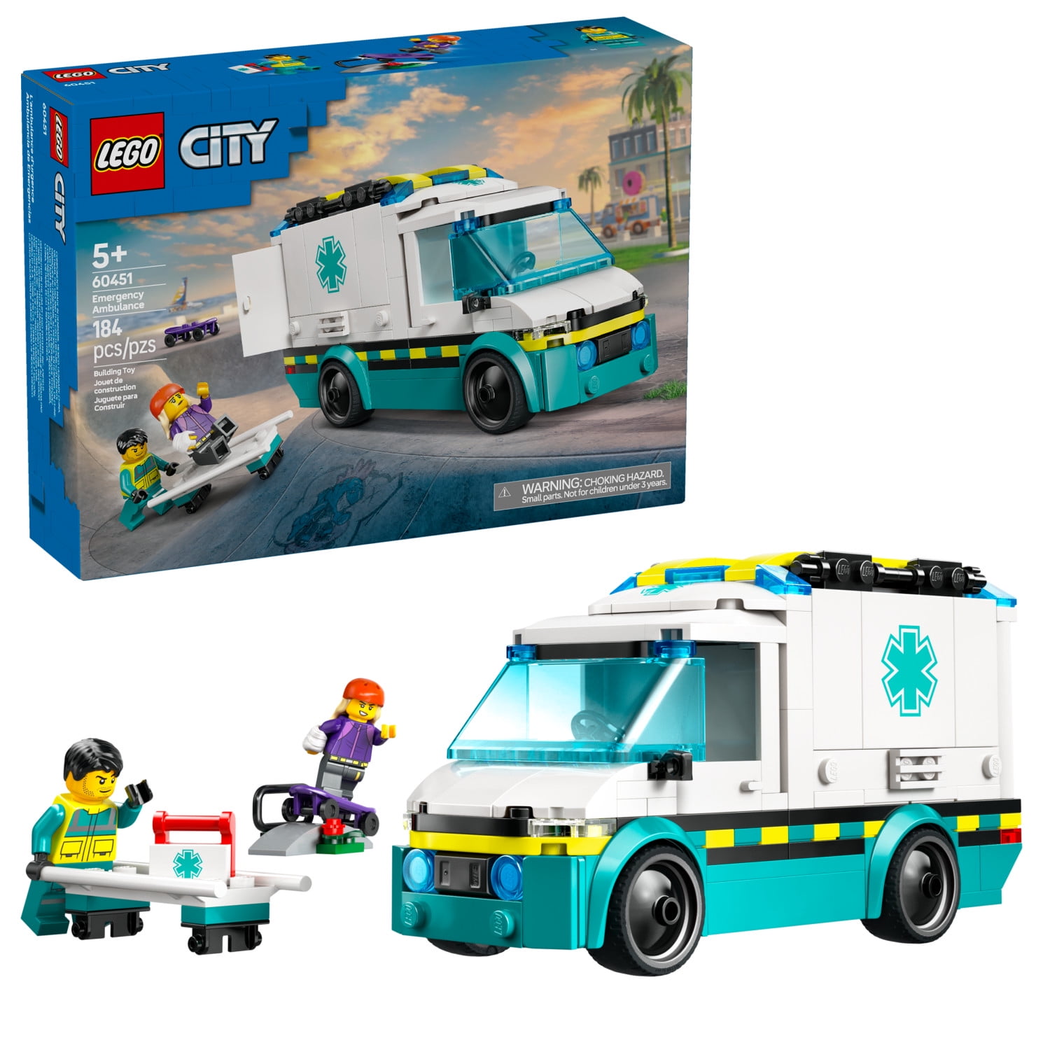 Free Shipping! LEGO Emergency Ambulance Toy Building Set with ...