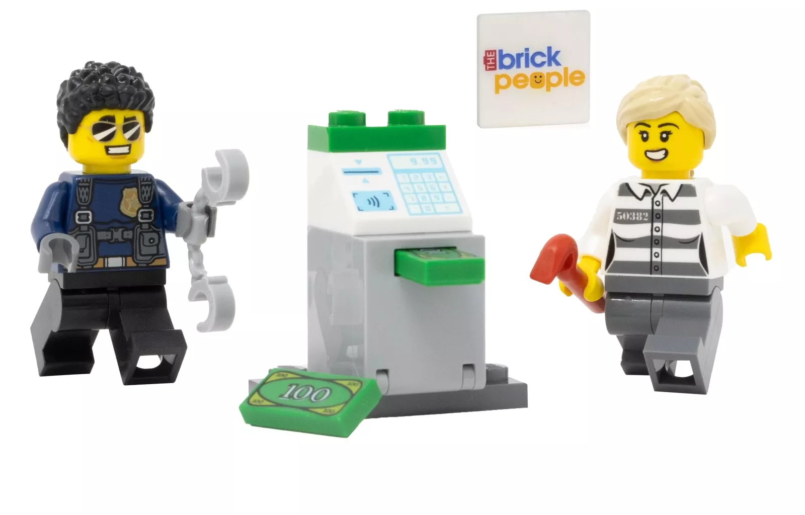 LEGO City: Police Man Minifigure with Robber and ATM - Walmart.com