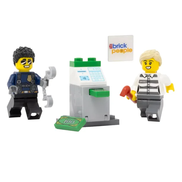 LEGO City: Police Man Minifigure with Robber and ATM - Walmart Business ...
