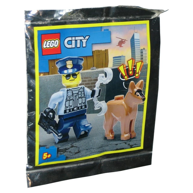 LEGO City Police Officer Cop & Dog Bagged Foil Pack Mini Figure 952109 ...