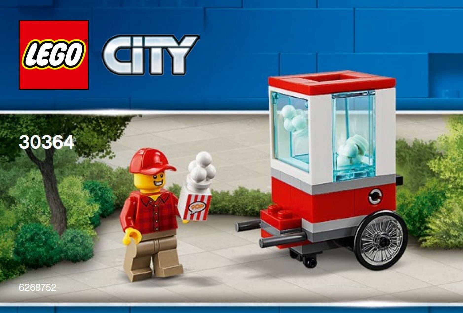 LEGO City Popcorn Cart Mini Interlocking Block Building Set, 43 Count ...