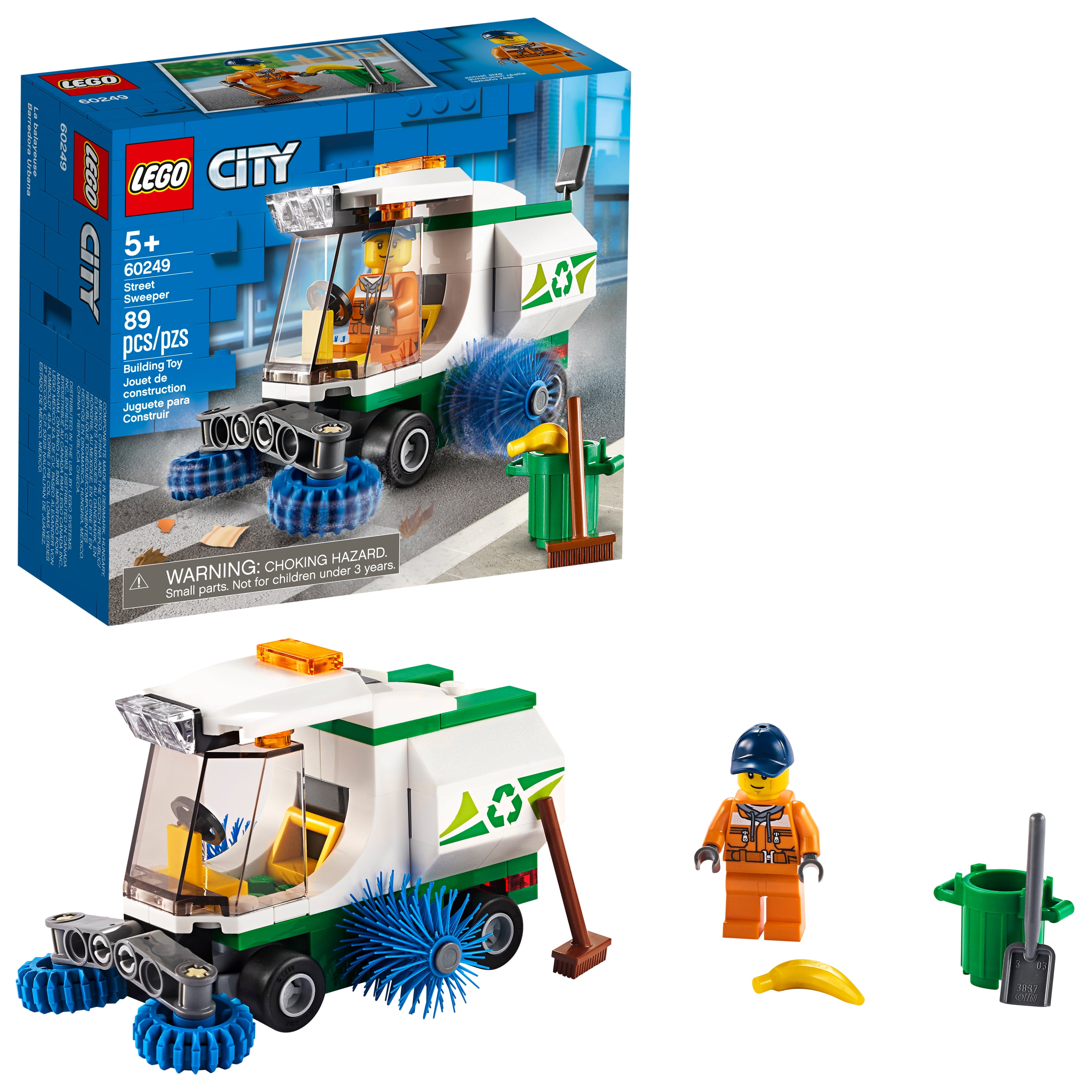 LEGO City Street Sweeper 60249 Construction Toy for Kids, 89 Pieces ...