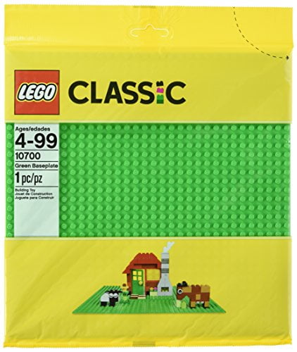 LEGO Classic 10700: Green Baseplate for Building Blocks, Toy Foundation ...