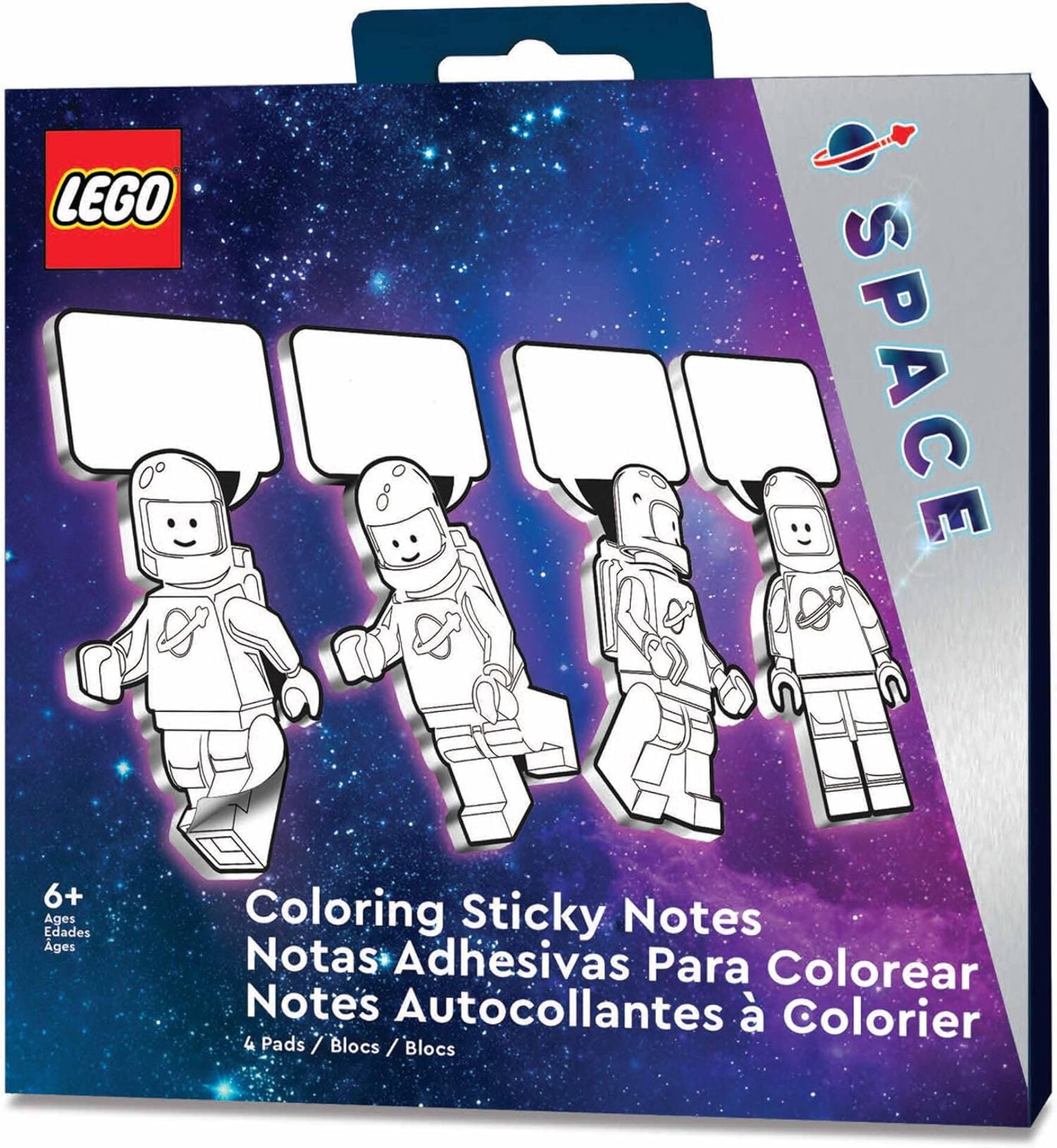 LEGO Coloring Sticky Notes - Space (53479) - Walmart.com