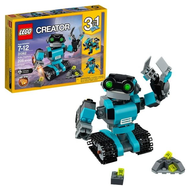 LEGO Creator 3in1 Robo Explorer 31062 Robot Set - 205 Pieces - Walmart.com