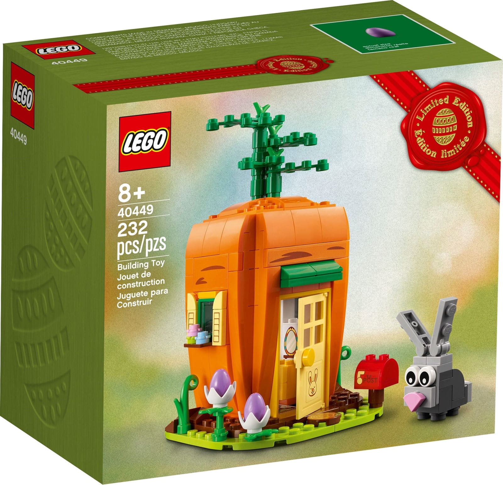 LEGO Creator Display Set: Easter Bunny's Carrot House Kit 40449 ...