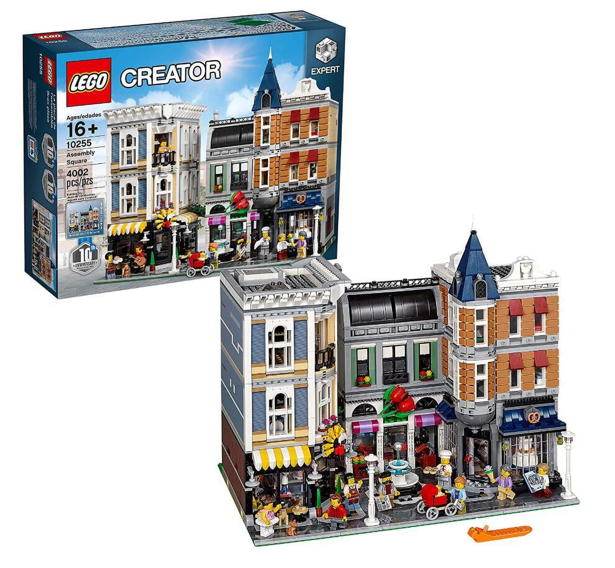 LEGO Creator Assembly Square 10255, 4002 Pieces, Shops, Dentist, Studio ...