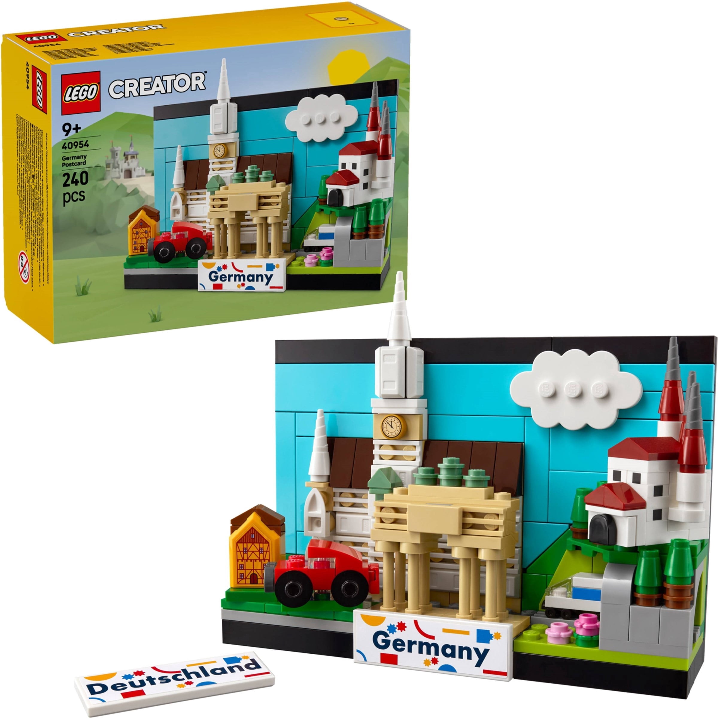 LEGO Creator Germany Postcard – 240-Piece 3D Landmark Building Set with ...