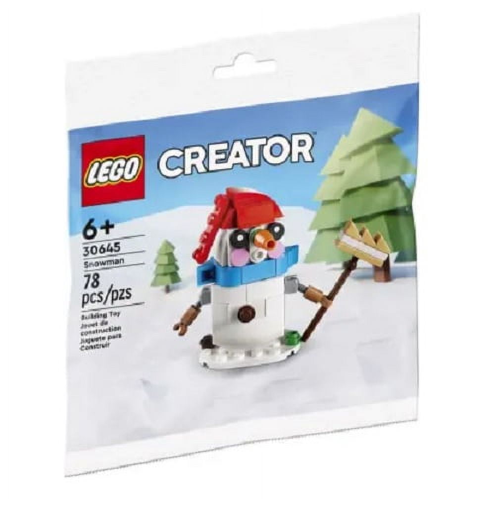 LEGO - Creator Displayable Snowman 30645 with Red Hat and Blue Scarf ...