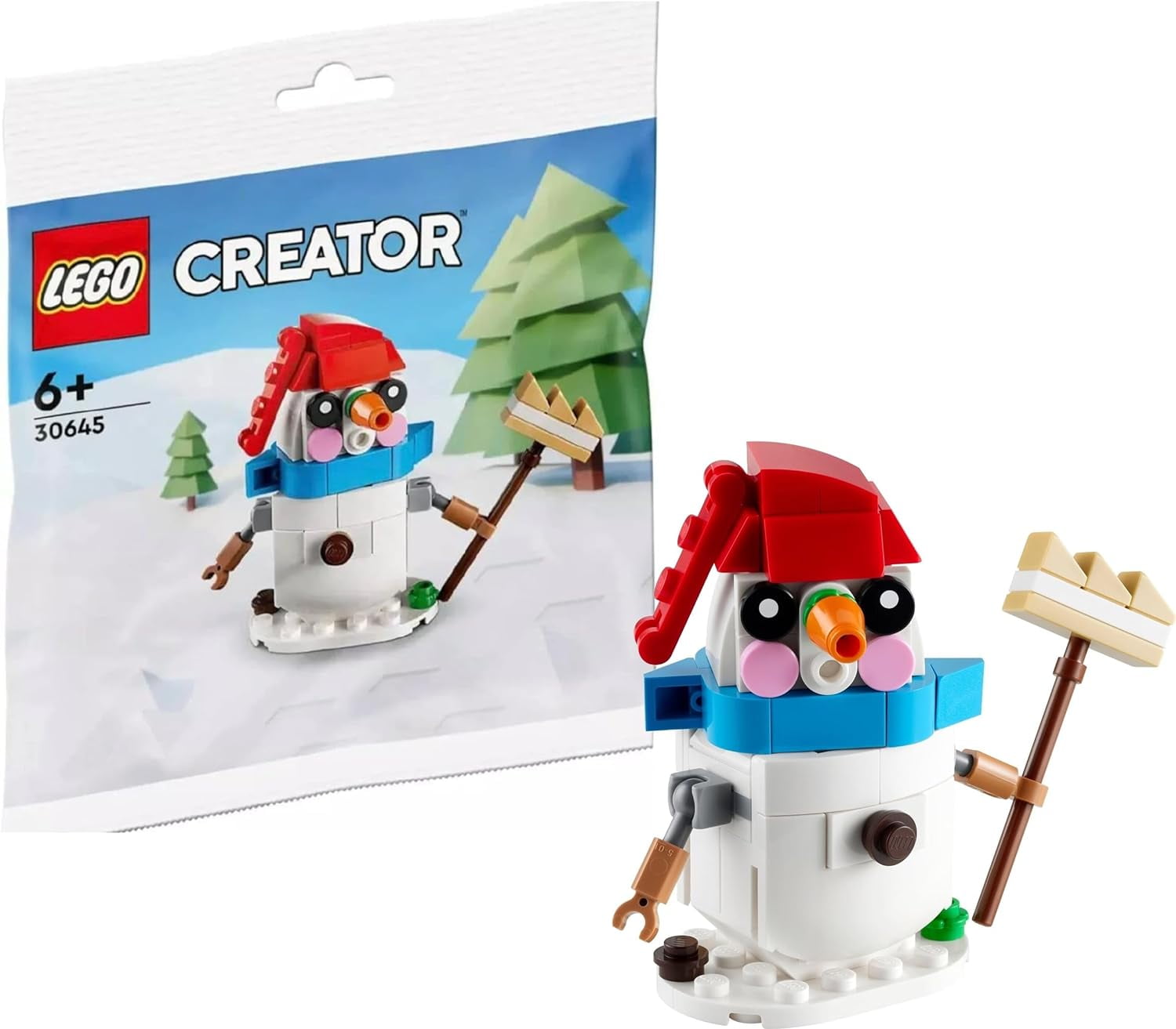 LEGO Creator: Snowman figure Polybag 30645 With The Brick People Tile ...