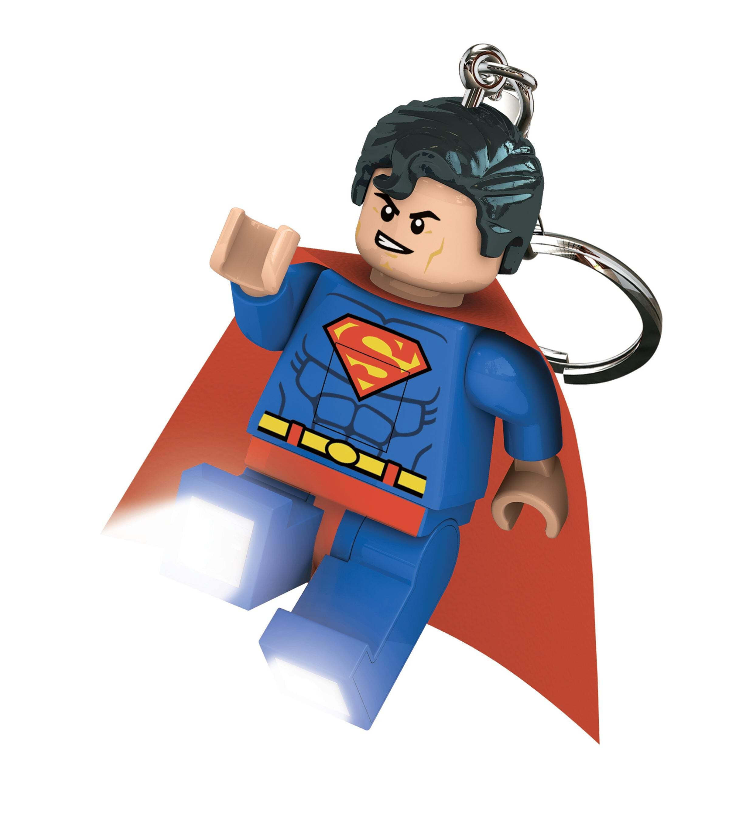 LEGO DC Super Heroes Large 3 Inch Tall Figure Keychain Light - Superman ...