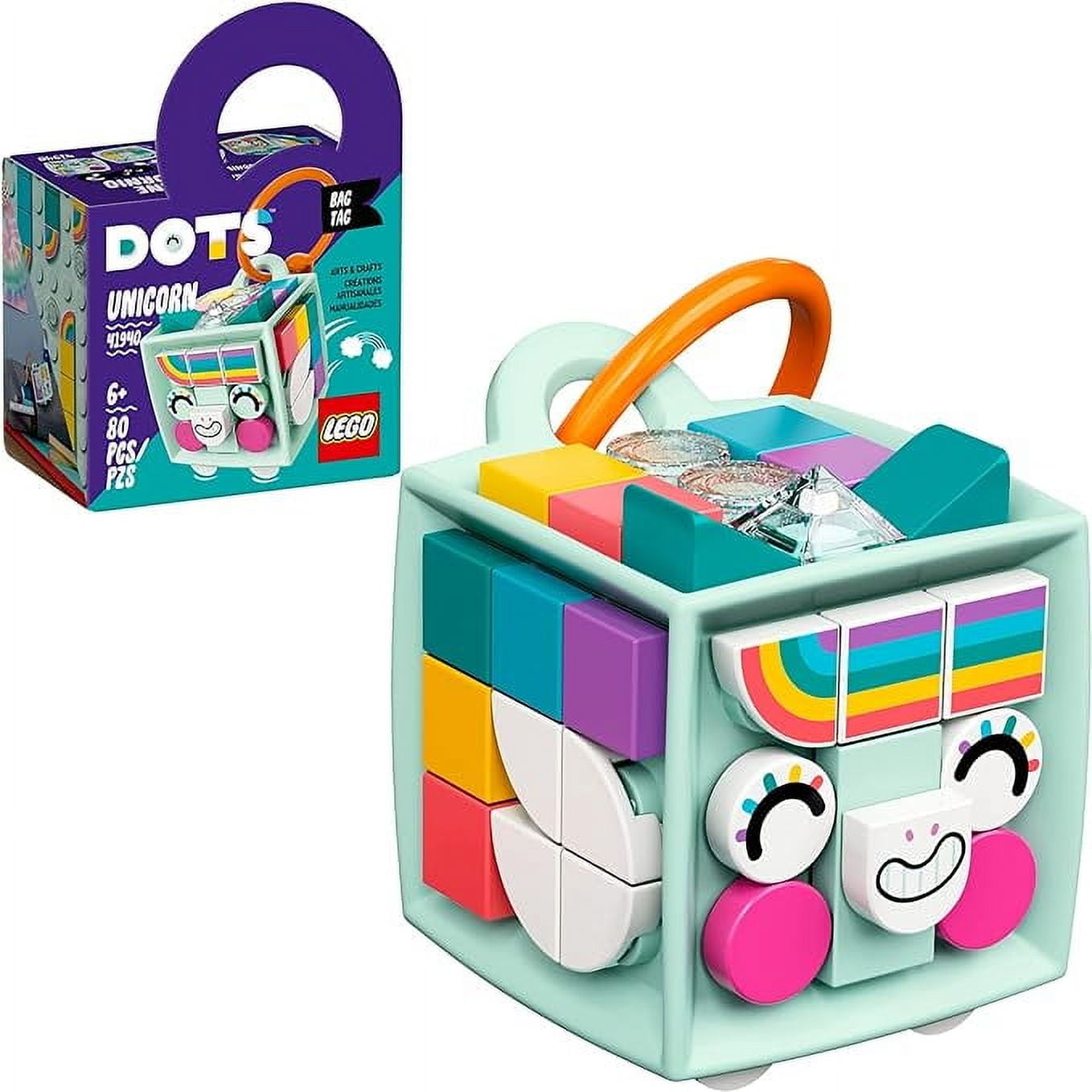 LEGO DOTS Bag Tag Unicorn 41940 DIY Craft Kit; A Creative Activity That ...