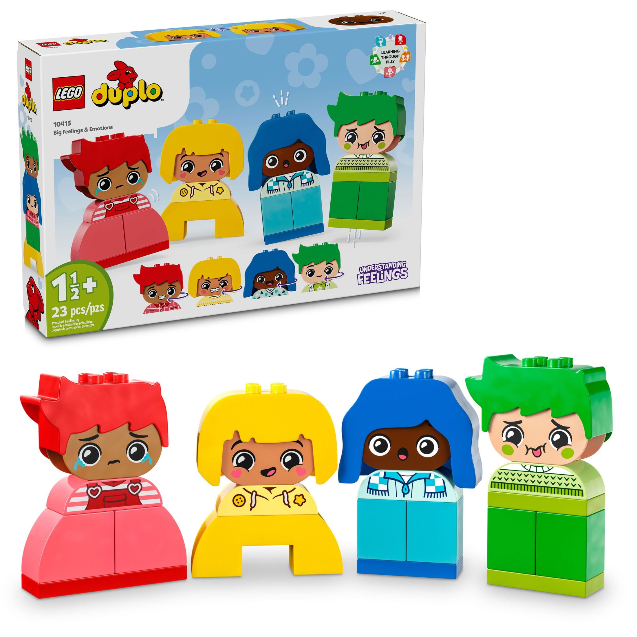 LEGO DUPLO My First Big Feelings & Emotions Interactive Toy, Colored ...
