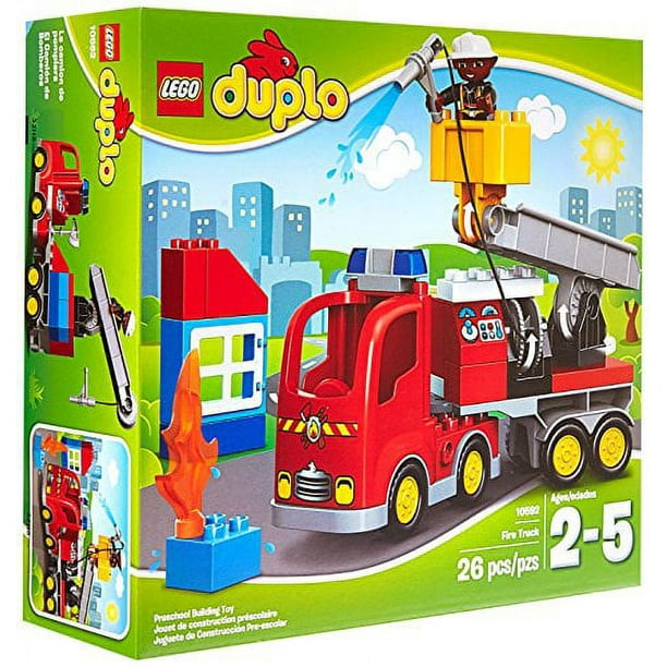 LEGO DUPLO Town Fire Truck 10592 Buildable Toy for 3-Year-Olds ...