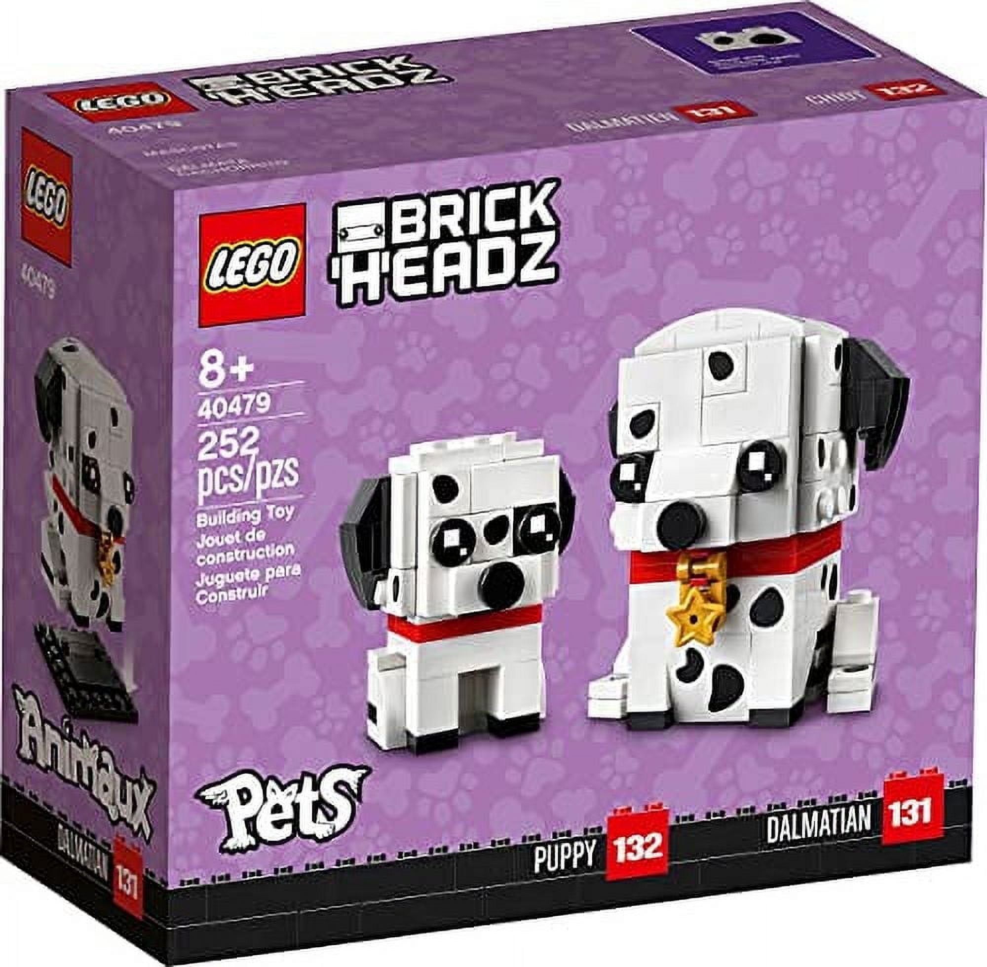 LEGO BrickHeadz Dalmatian Dog and Puppy 40479 Building Set, Collectible ...