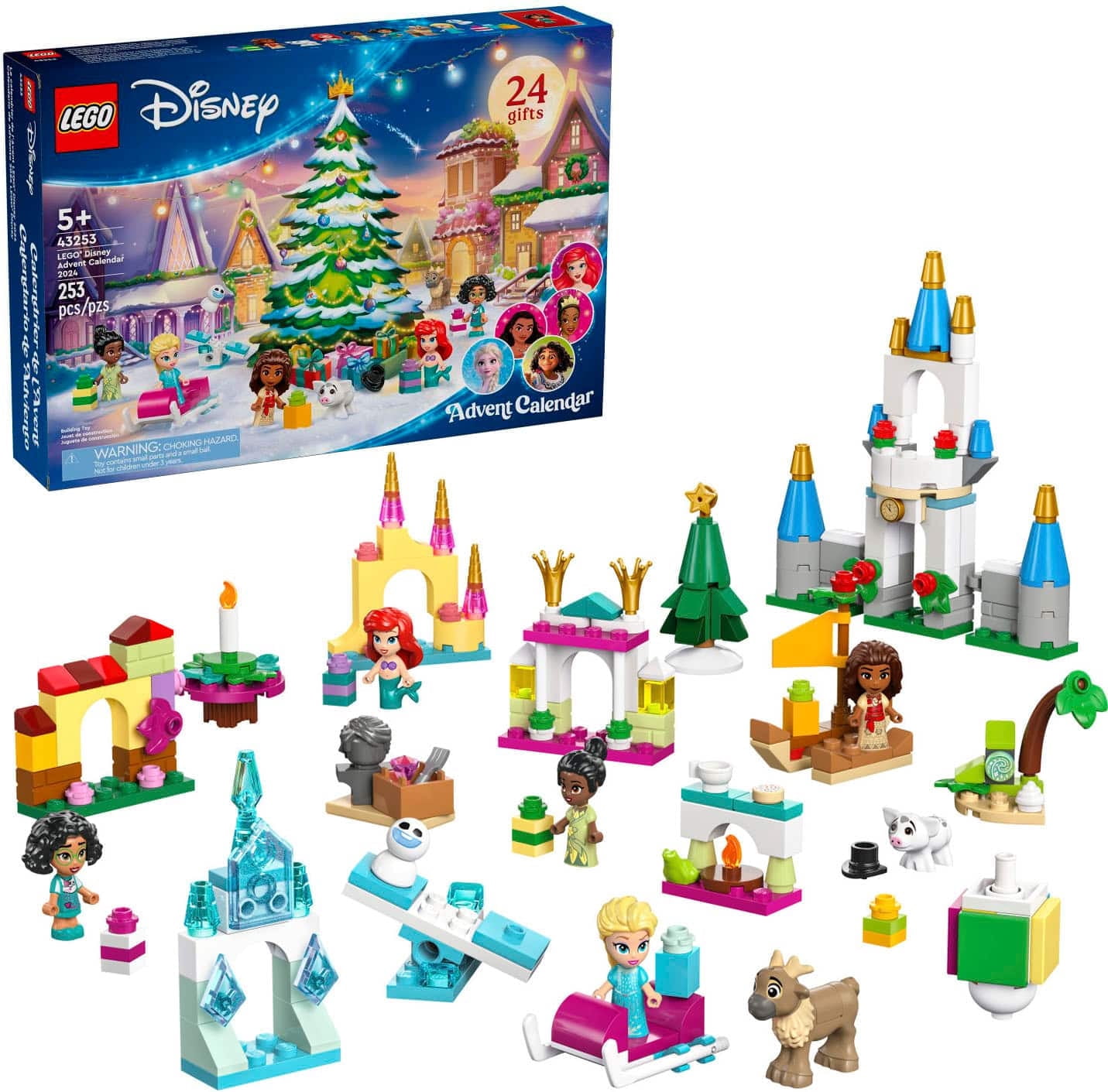 LEGO - Disney Advent Calendar 2024 Buildable Christmas Toy for Kids ...