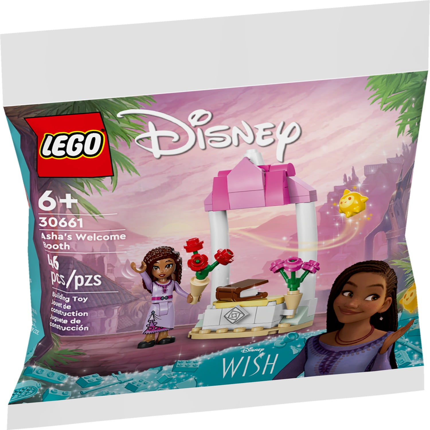 LEGO Disney Princess, Asha's Welcome Booth Set, Mini-Doll, Gift for ...
