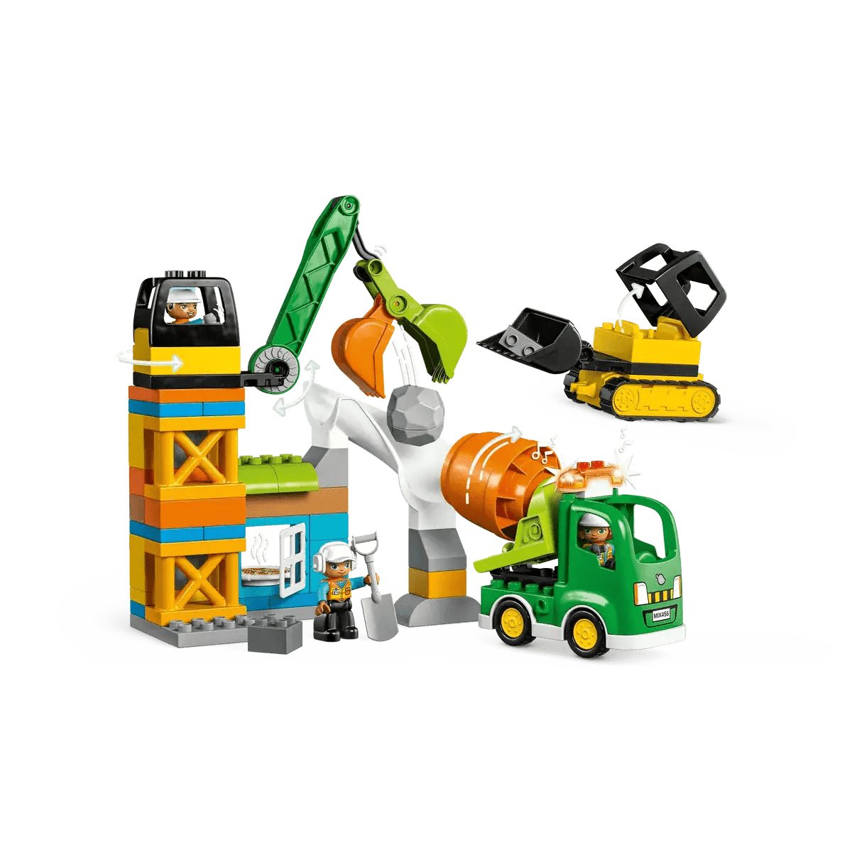 LEGO Duplo Construction Site Interlocking Block Building Sets - Walmart.com