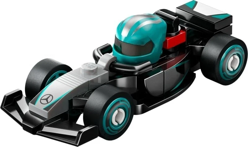 LEGO F1 Collectible Race Cars - Mercedes F1 Team Race Car with Driver ...