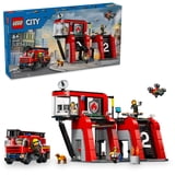 LEGO, Fire Station with Fire Truck, 843 Pieces, for Ages 6+ - Walmart.com