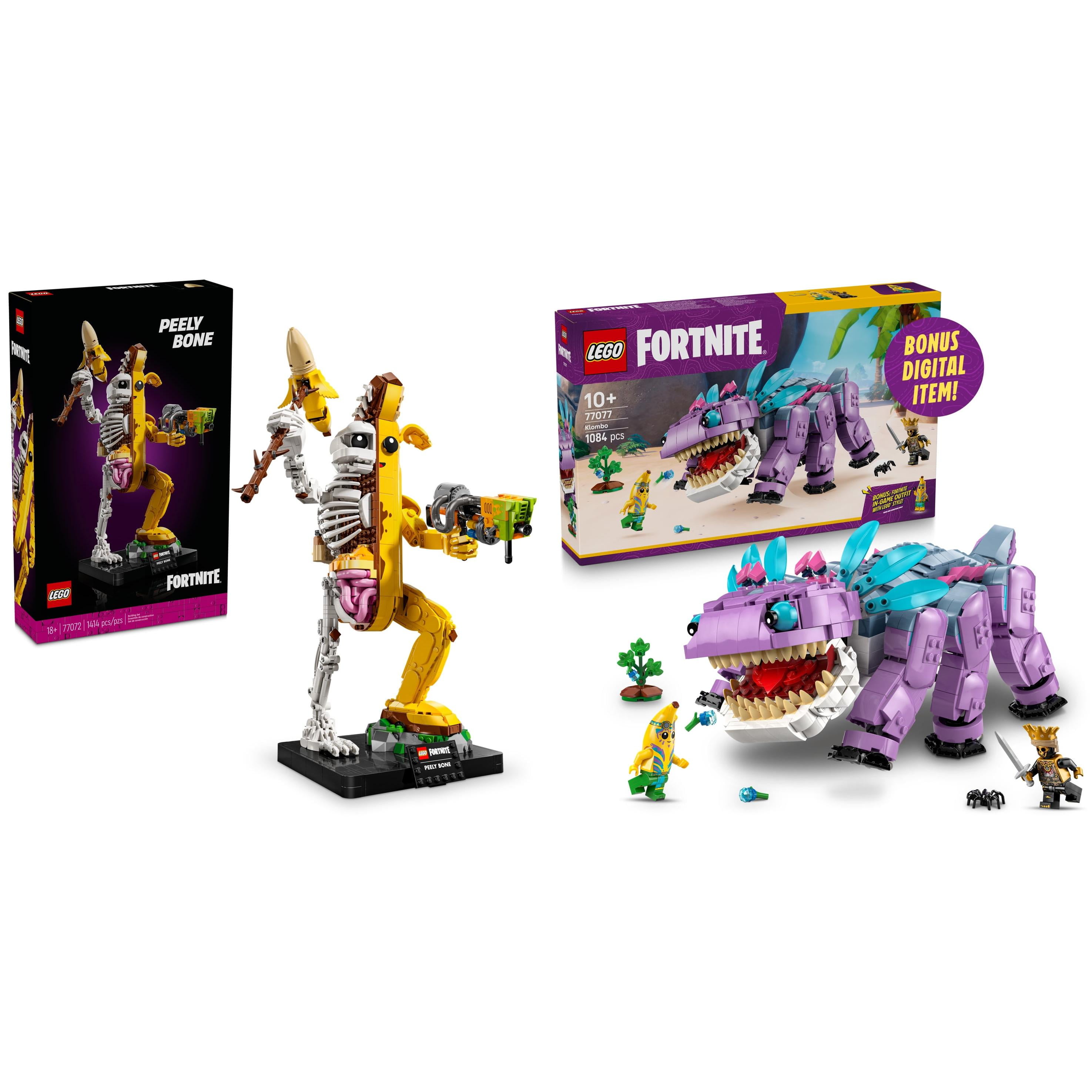 LEGO Fortnite Bundle Pack- Peely Bone 77072 and Klombo 77077 Gift Idea ...