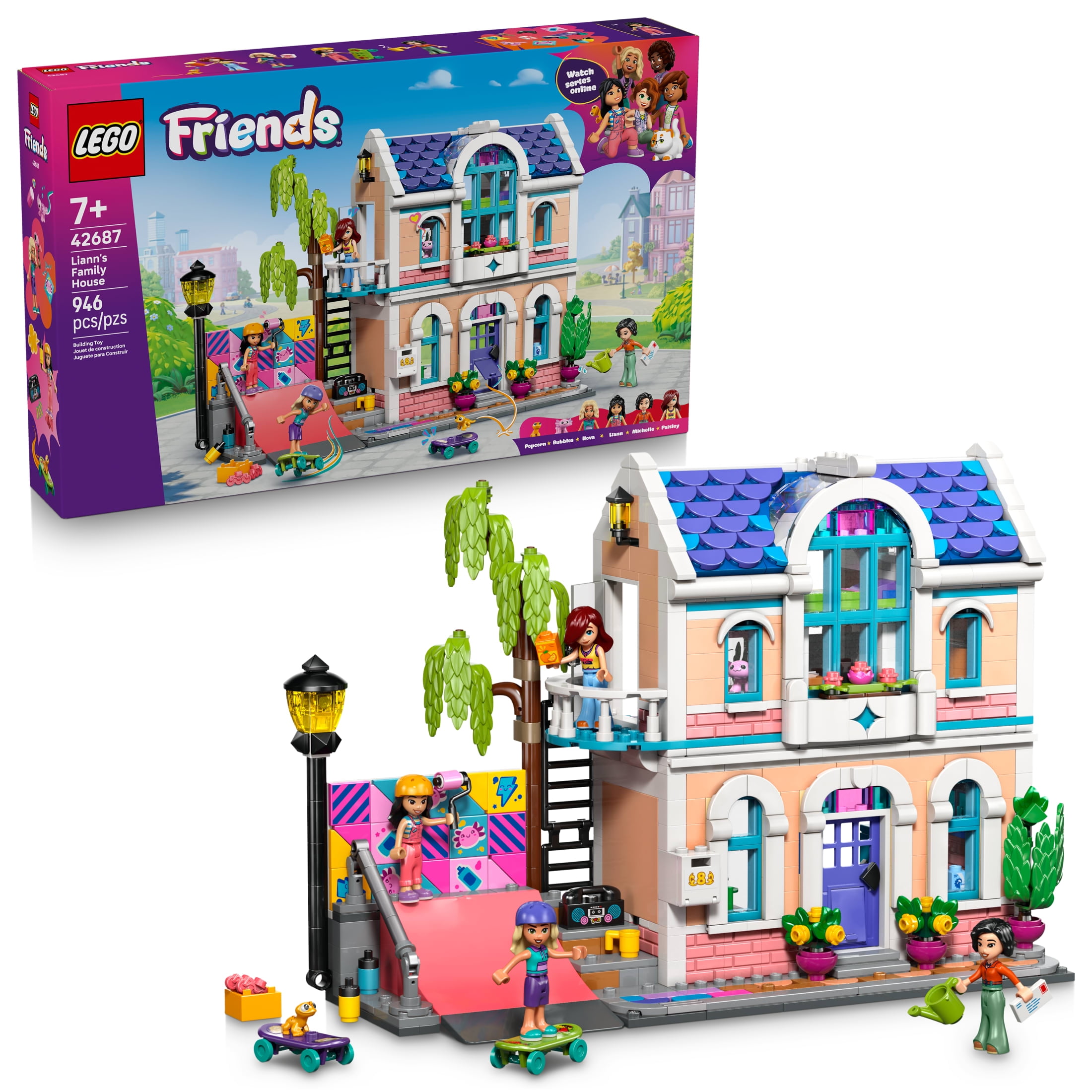 LEGO Friends Liann’s Family House Building Toy for Girls & Boys ...