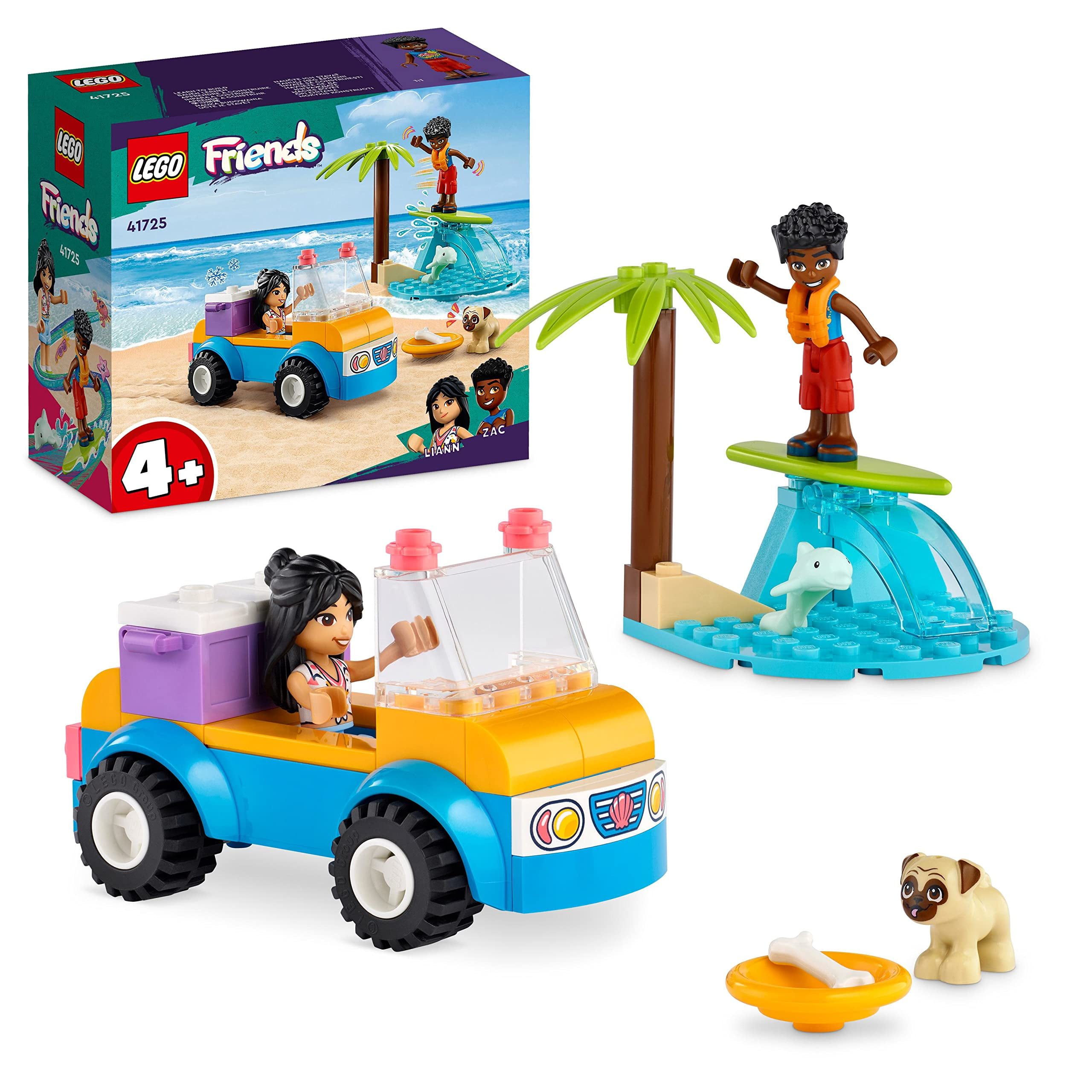 LEGO Friends 41725 Beach Baggy in Summer, Toy Blocks, Present, Vehicle ...