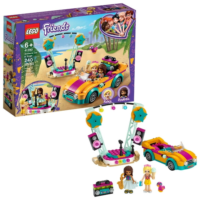 LEGO Friends Andrea?s Car & Stage Playset 41390 Building Kit (240 ...