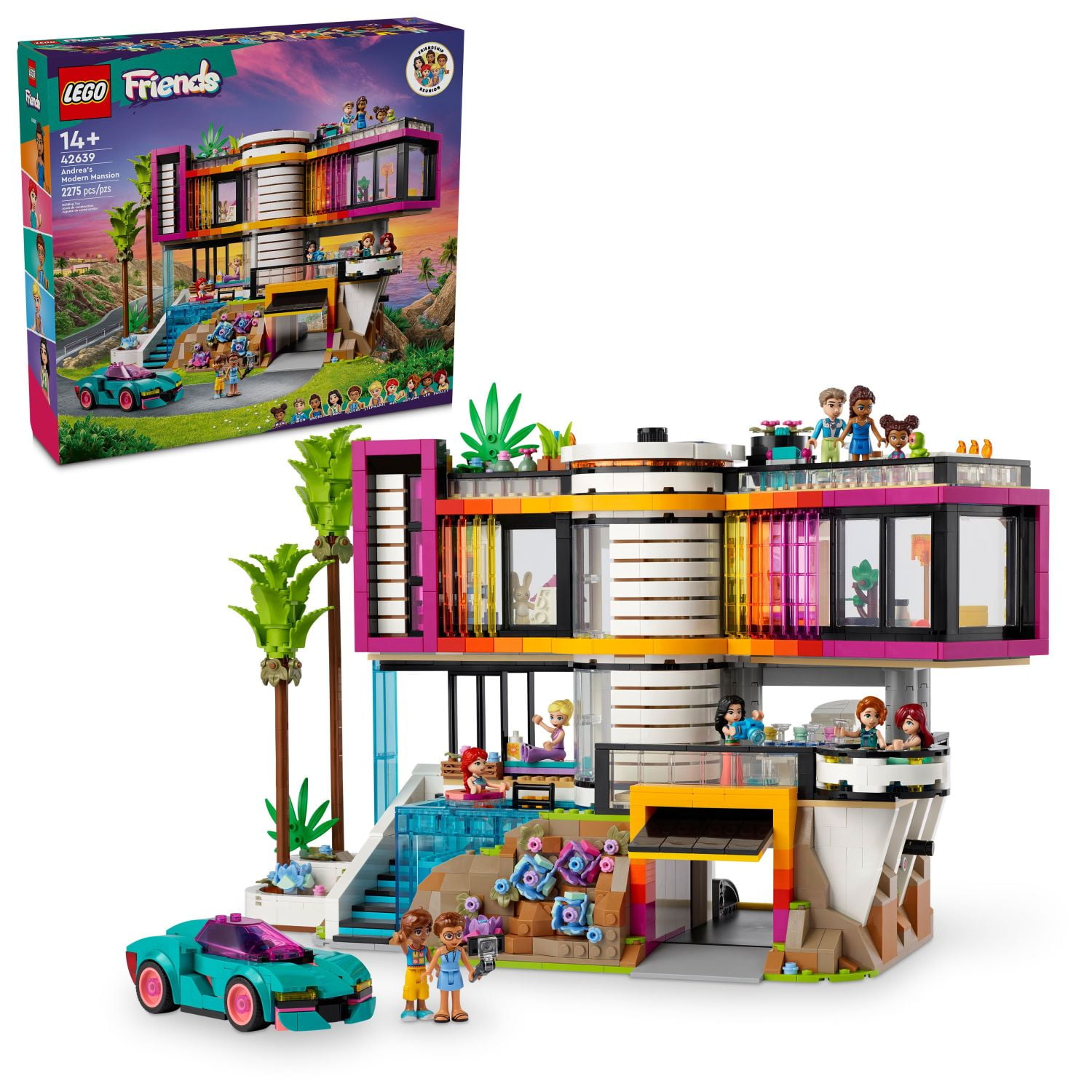 LEGO Friends Andrea's Modern Mansion Dollhouse with Elevator and 11 ...