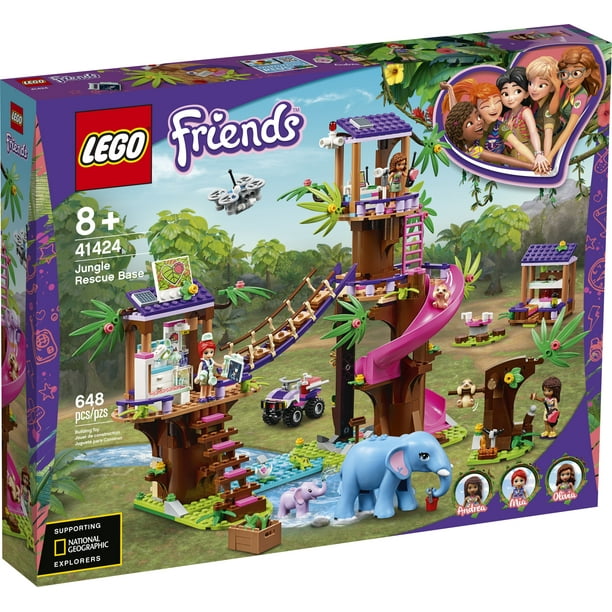 LEGO Friends Jungle Rescue Base 41424; Animal Rescue Playset Inspires ...