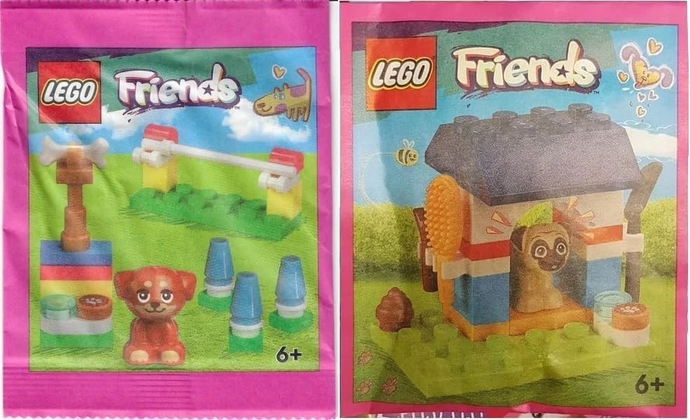 LEGO Friends: Pug with Doghouse and Puppy Playground Combo Pack ...