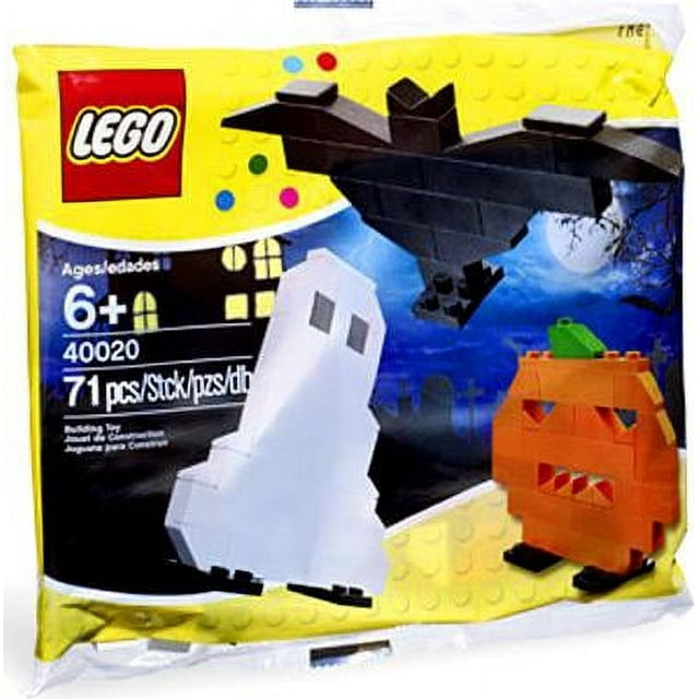 LEGO Ghost, Pumpkin & Bat Mini Set LEGO 40020 [Bagged] - Walmart.com