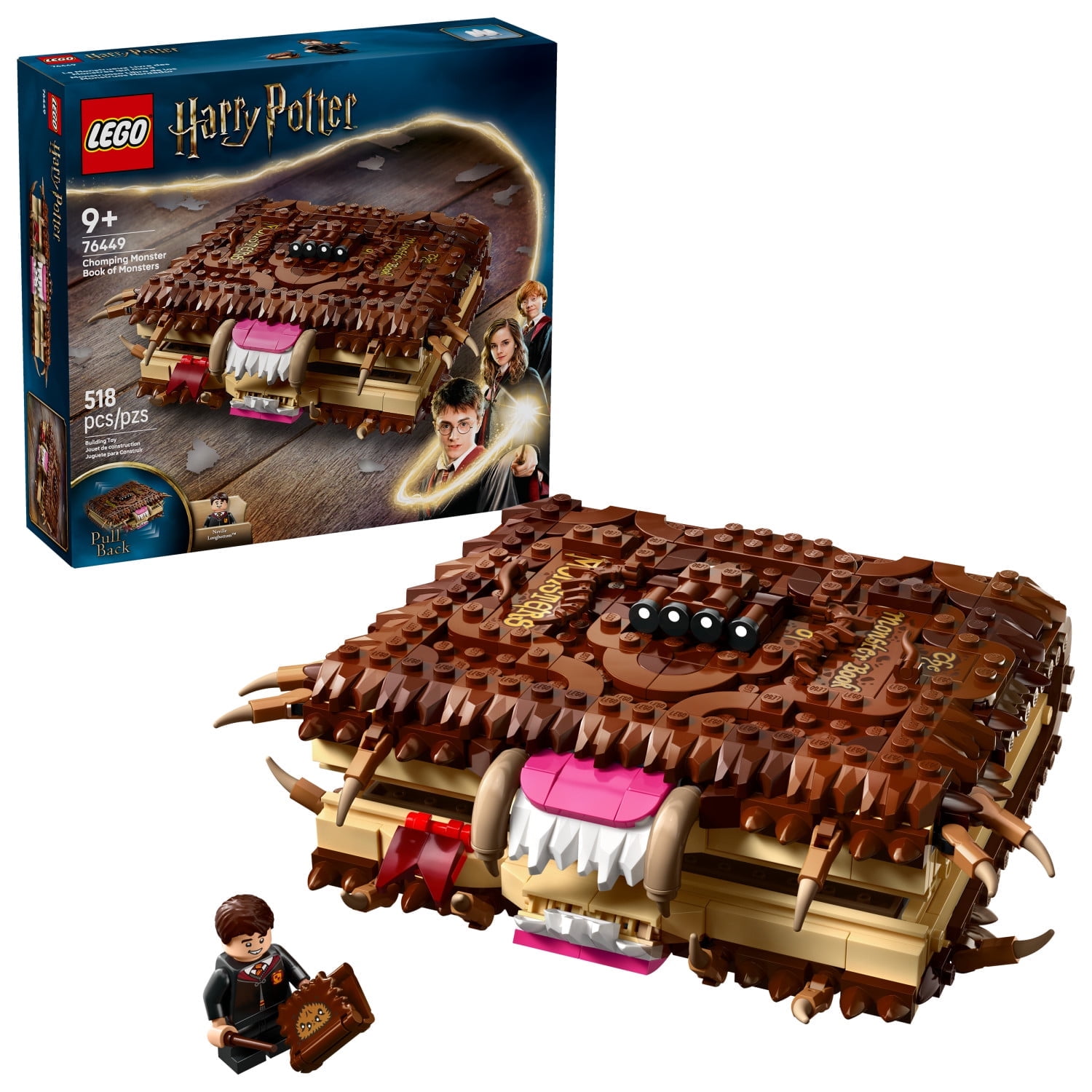 LEGO Harry Potter Chomping Monster Book of Monsters Toy (76449) with ...