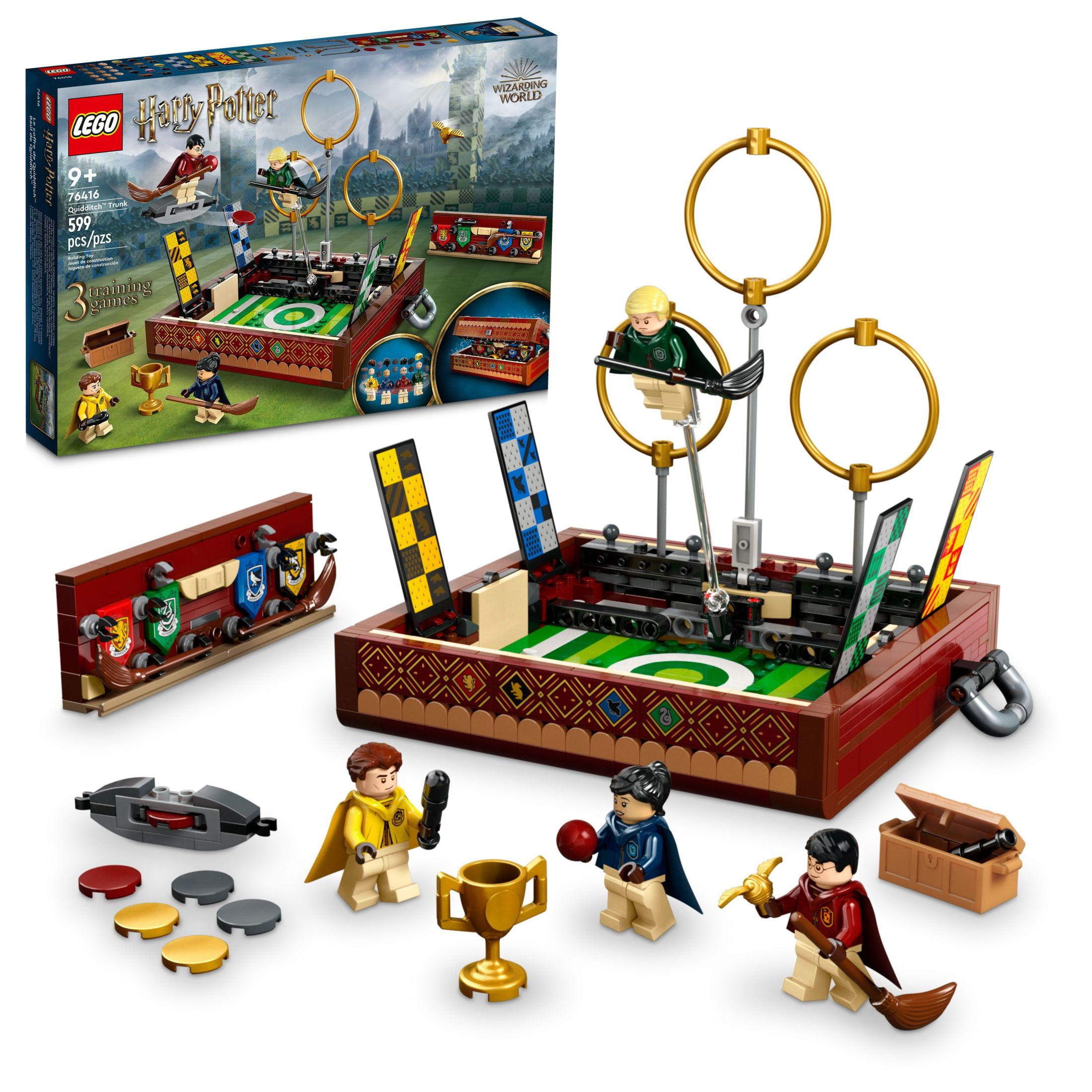 LEGO Harry Potter Quidditch Trunk 76416; Hogwarts Toy Set for Kids 9 ...