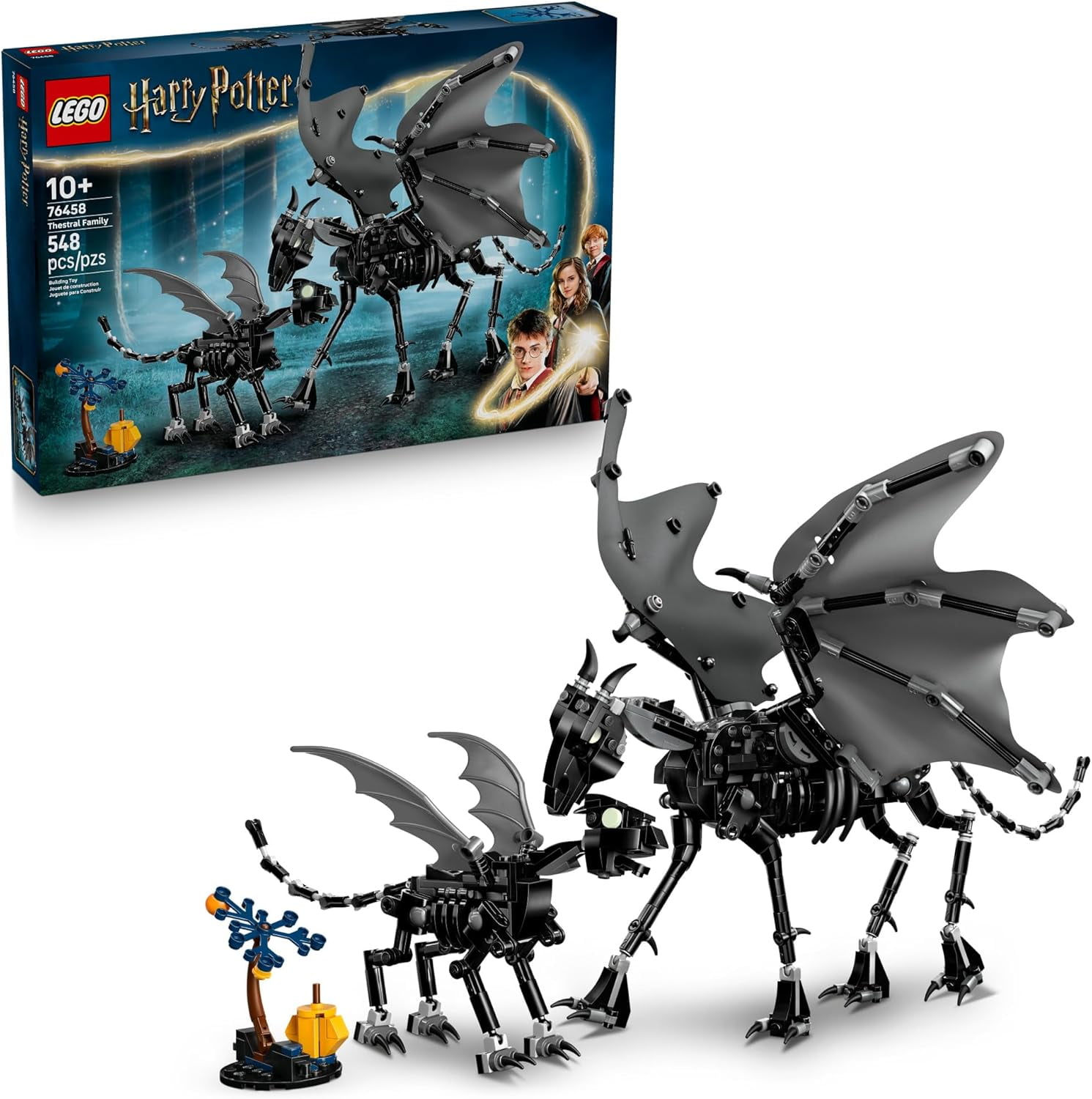LEGO Harry Potter Thestral Family Building Toy - Pretend Play for Kids ...