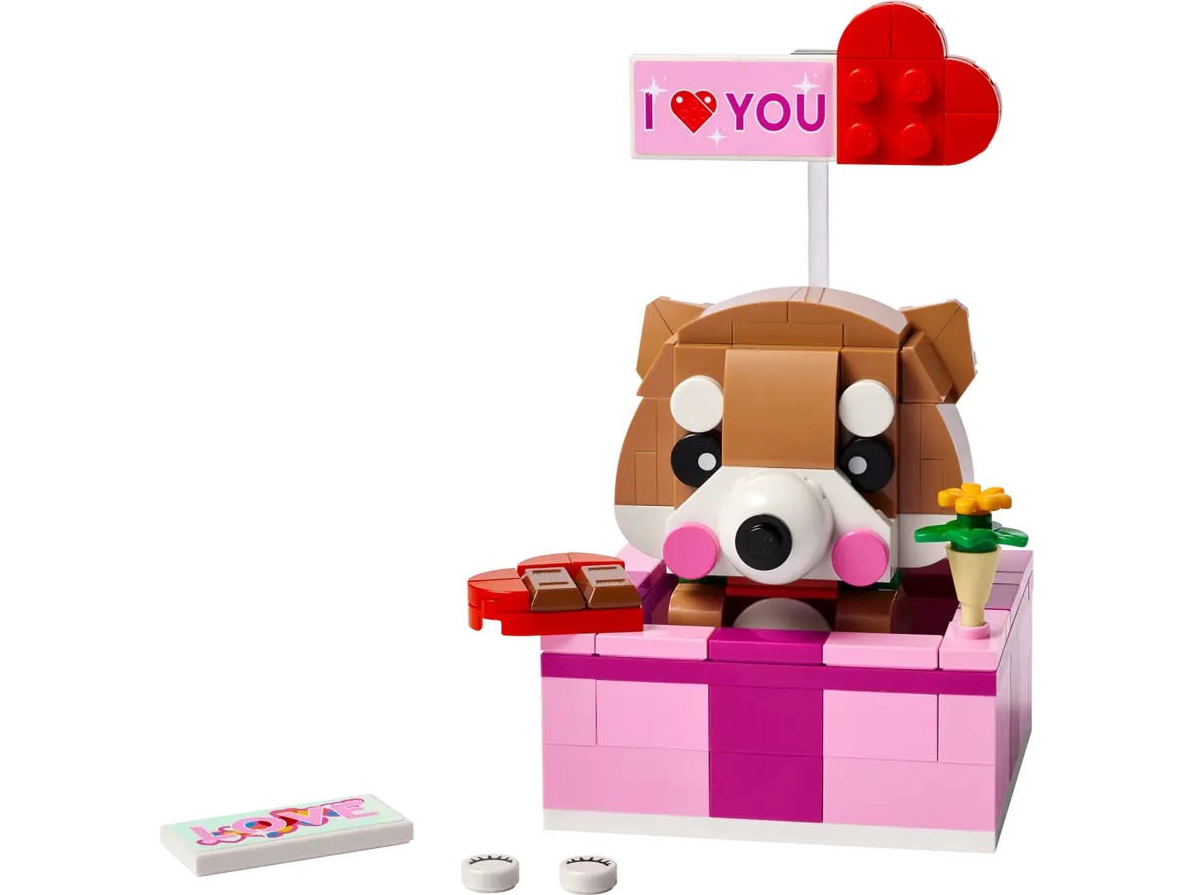 LEGO Love Gift Box 40679, 159pcs Set with Shiba Inu Dog, Heart-Shaped ...